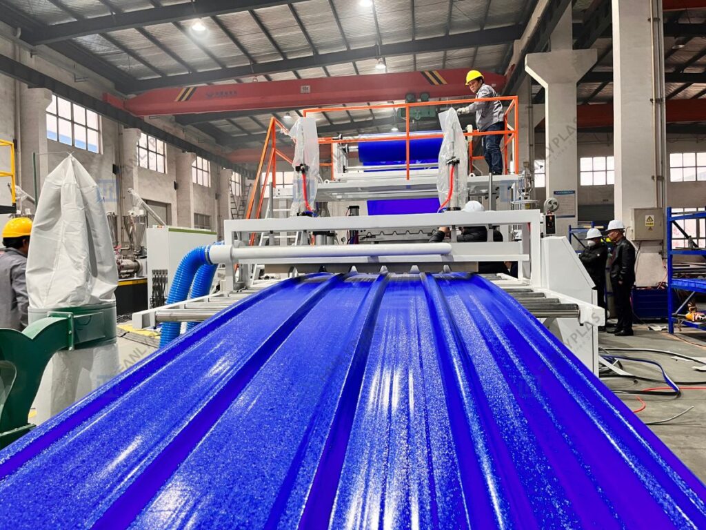 PVC Roof Tile Production Line & Machine | FANLYPLAS